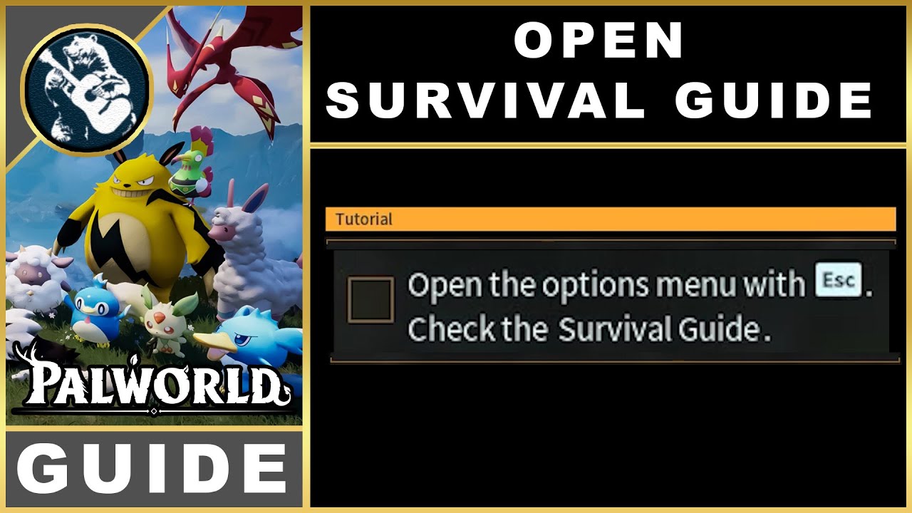 Palworld Open the Options Menu with ESC Check the Survival Guide ...