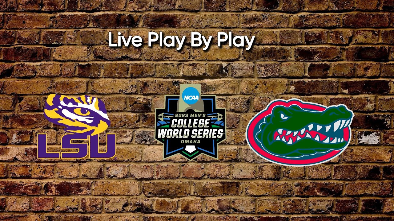 College World Series Game 2 | LSU Tigers vs Florida Gators Live Play By ...