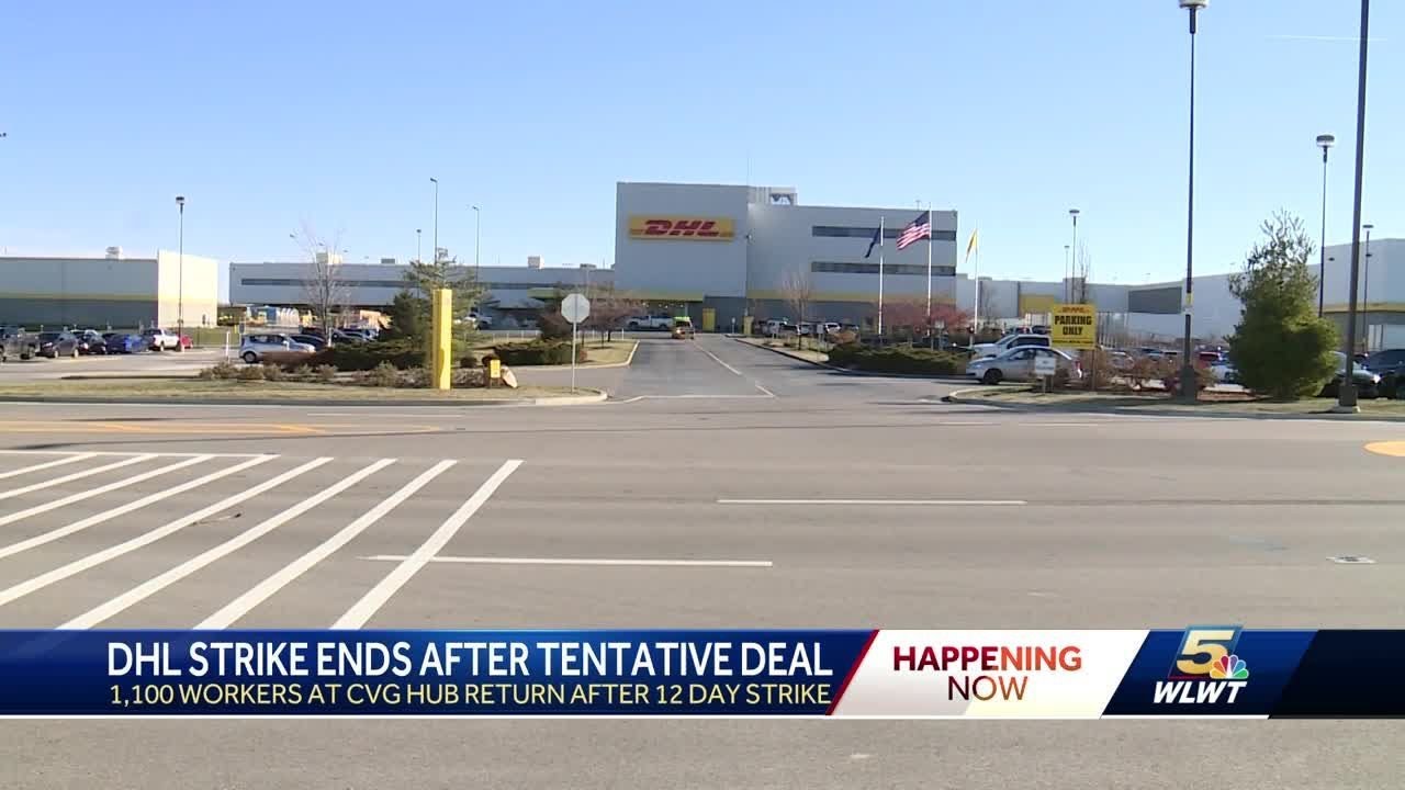 1,100 DHL workers return to hub at CVG after deal reached following 12 ...