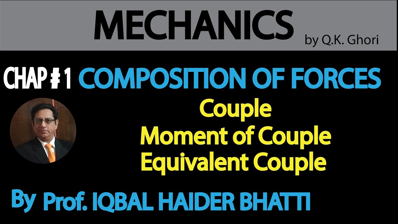 Ch#2(Composition of Forces | Couple ,Moment of a Couple & Equivalent of ...