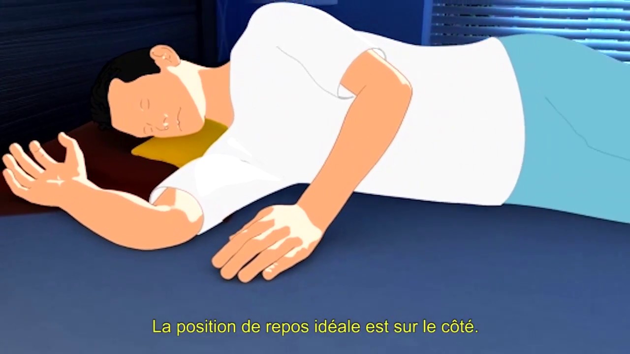 La bonne posture en position couchée - CNAM - YouTube