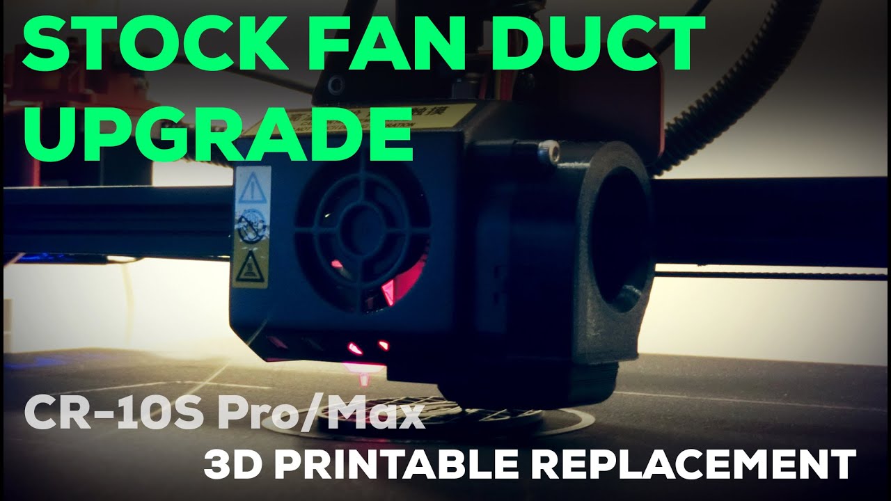 Creality CR10 Pro/Max Fan Duct Cooling OEM Refined Design Replacement ...