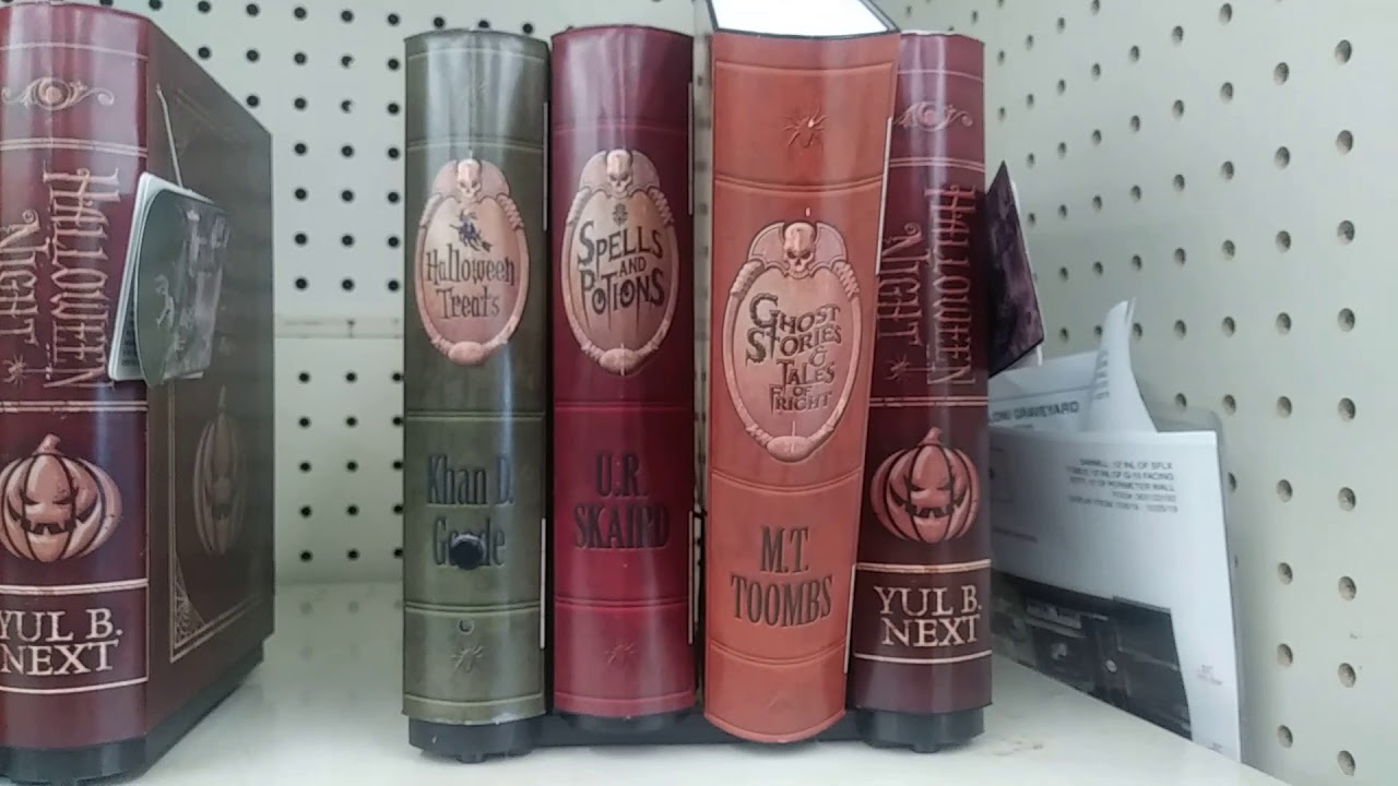 NEW FOR 2019 animated haunted books - YouTube