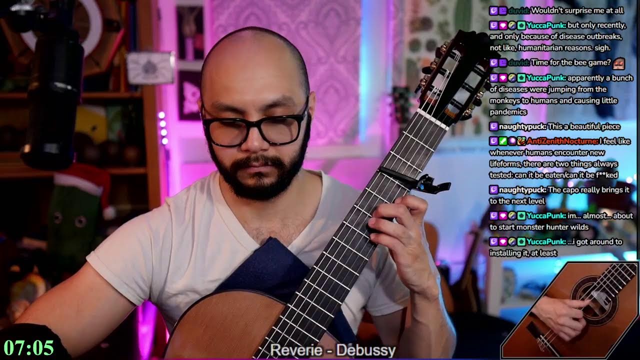 [en/中] classical guitar practice & chill - YouTube