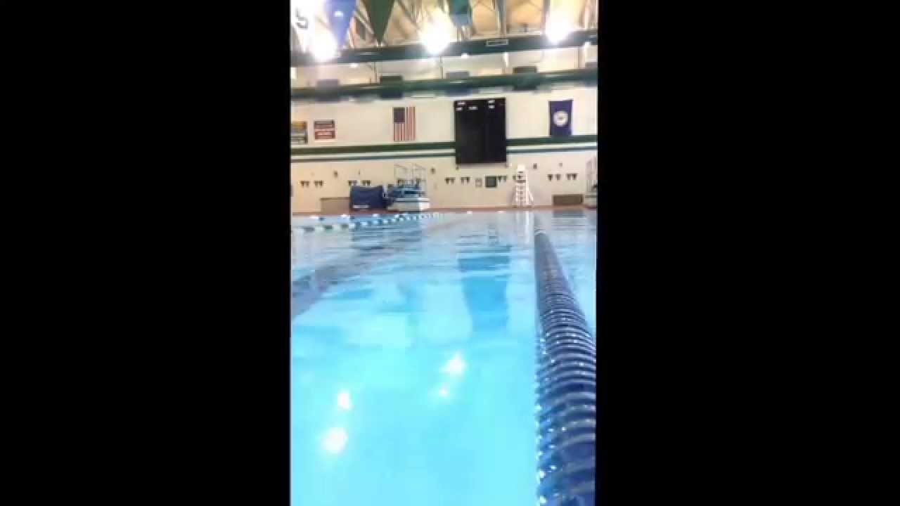 50 meter underwater swim/crossover. - YouTube