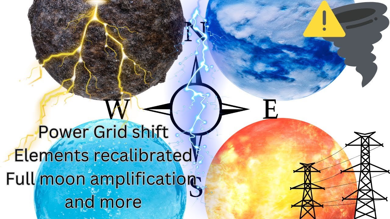 Element Recalibration N,E,S,W, Full Moon amp., false power grid ...
