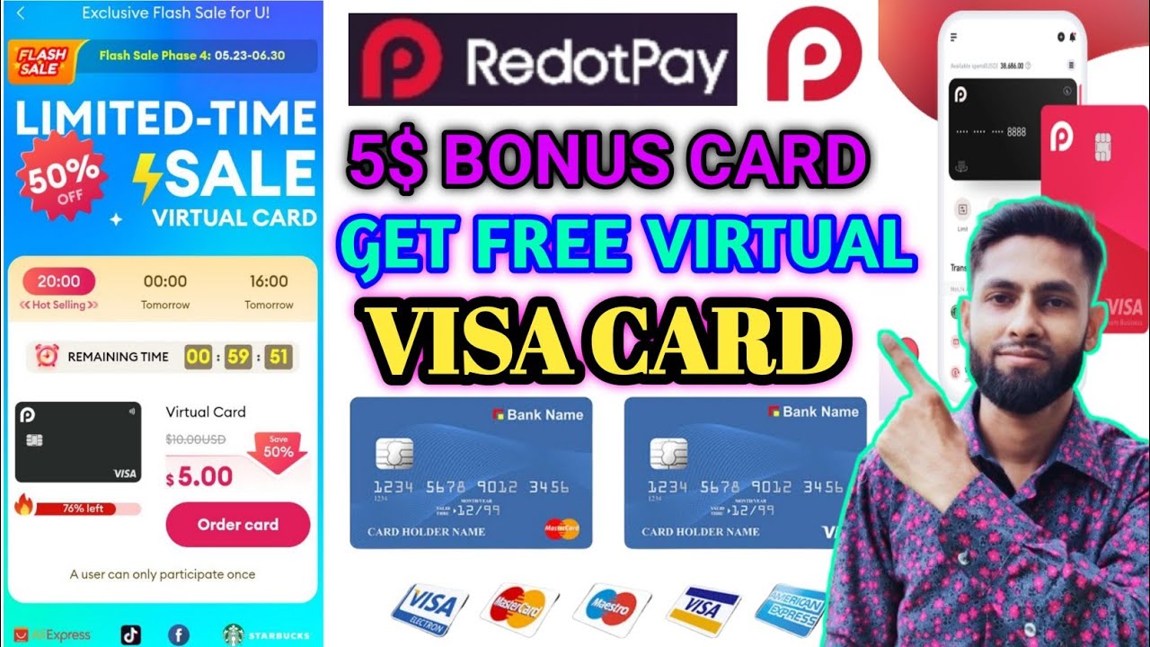 💳 How to redotpay card buy up to 50% off promo code 8$ bonus 2024 ...