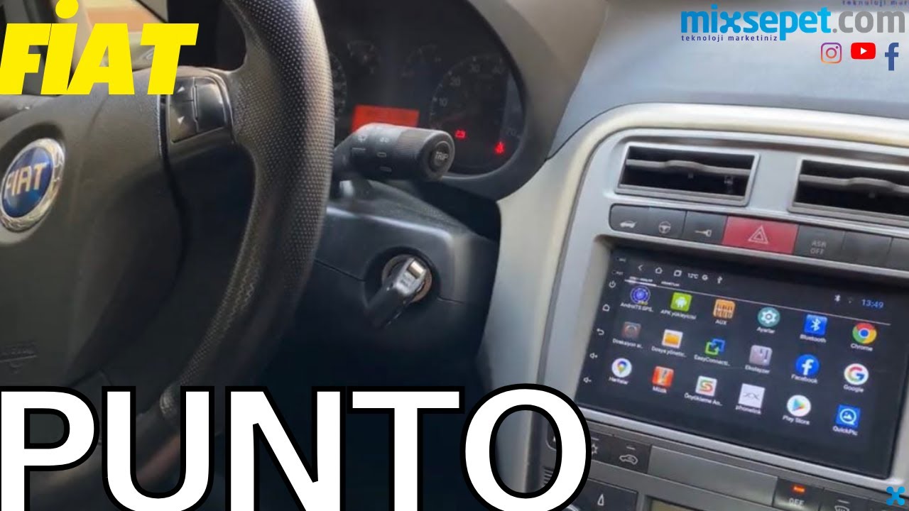 FİAT PUNTO (2006-2012) ANDROİD DOUBLE TEYP! #fiat 22-1716 - YouTube