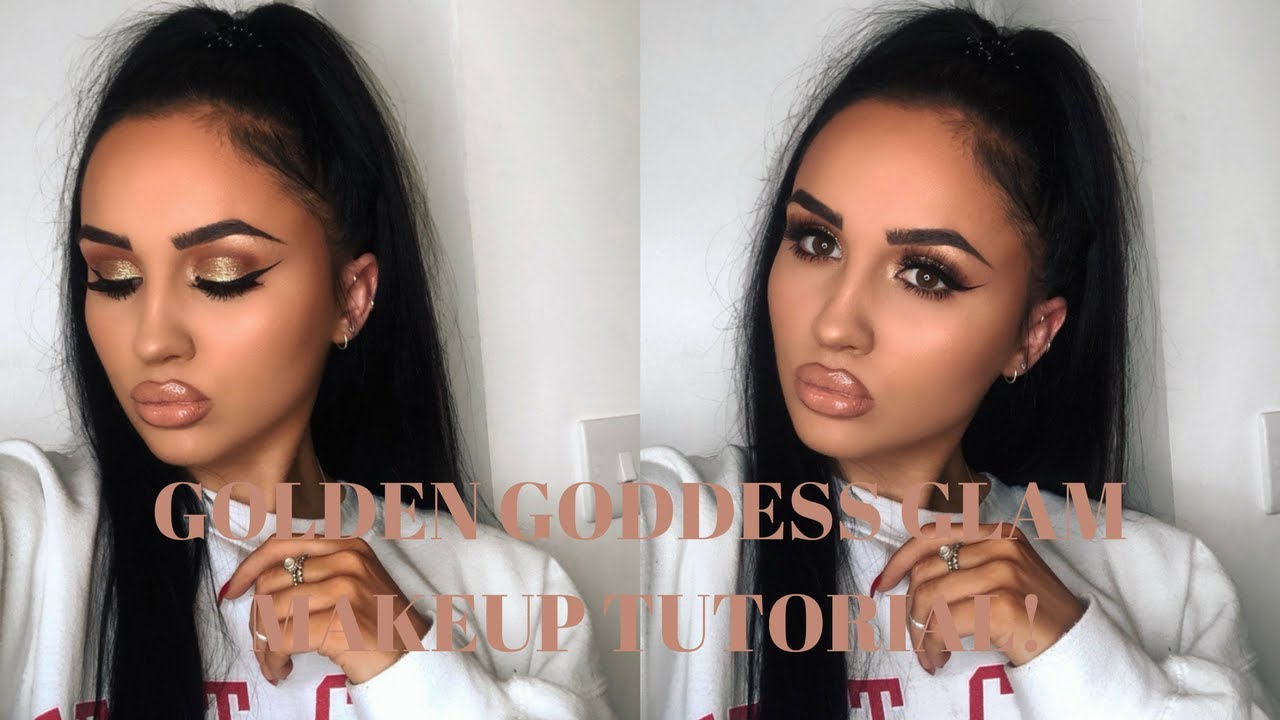 GOLDEN GODDESS MAKEUP TUTORIAL | Abigail Tamsin - YouTube