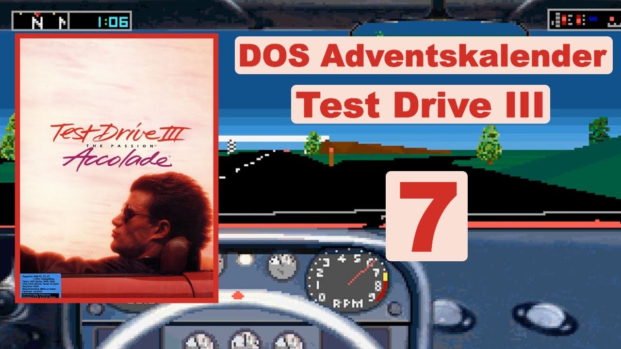 7 - Test Drive 3 - DOS Adventskalender - YouTube