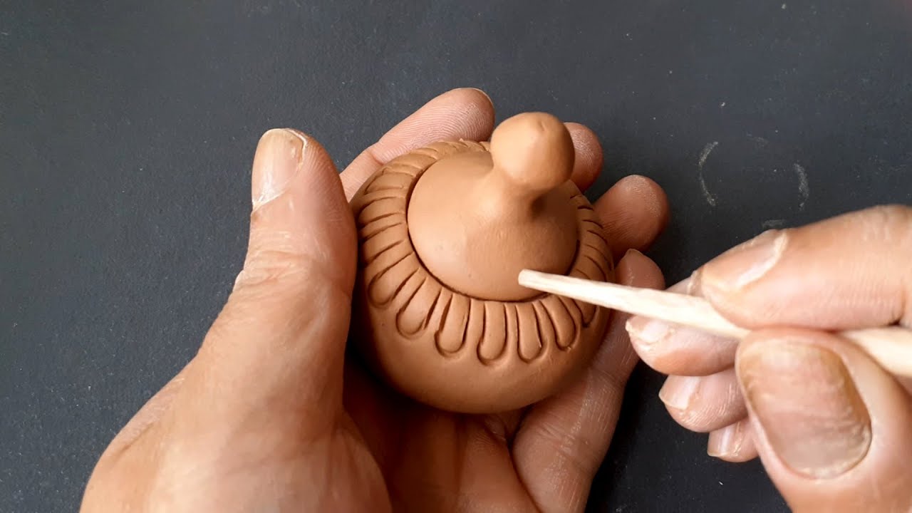 Miniature Clay Artistry: How to Make a Tiny Clay Vase with Cap ...