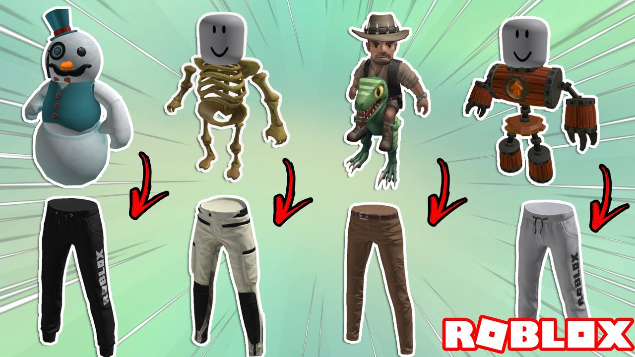 TESTANDO AS CALÇAS 3D EM TODOS OS AVATARES DO ROBLOX - YouTube