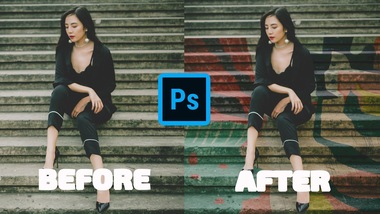 How to paste pattern on stairs in photoshop (Photoshop Eğitim Videoları ...