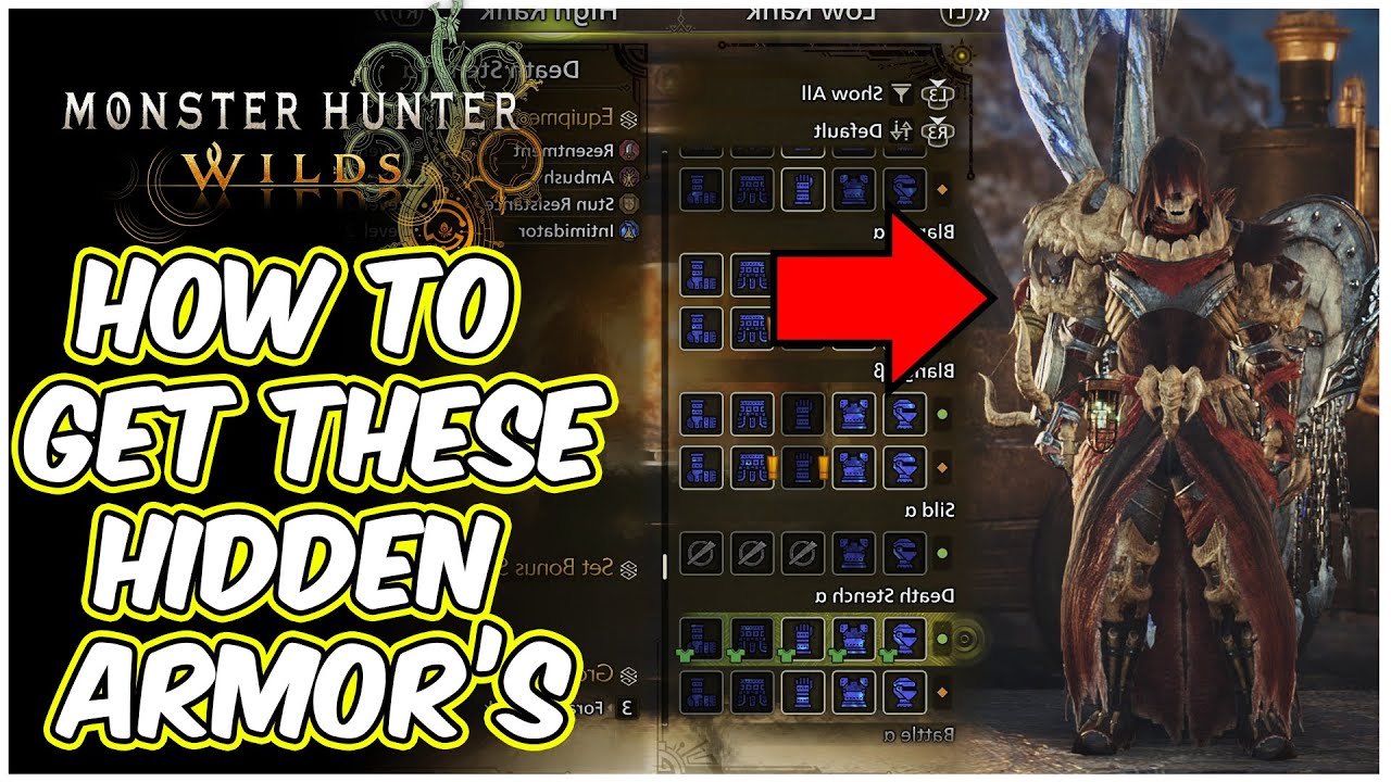 Monster Hunter Wilds - How To Unlock The Hidden Armours! - YouTube