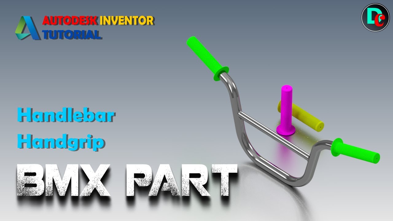 Autodesk Inventor Tutorial : BMX Handlebar (Bicycle Bar) - YouTube