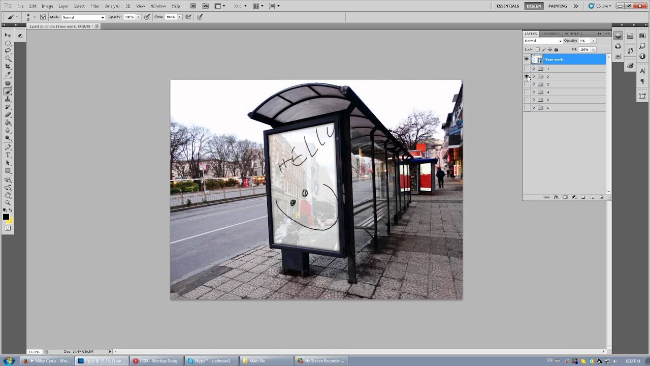 Bus Station mock up - YouTube