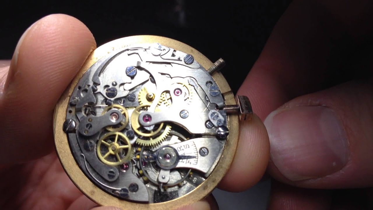 Vintage Rare CHRONOGRAPHE SUISSE Watch Movement Chronograph 17 ...