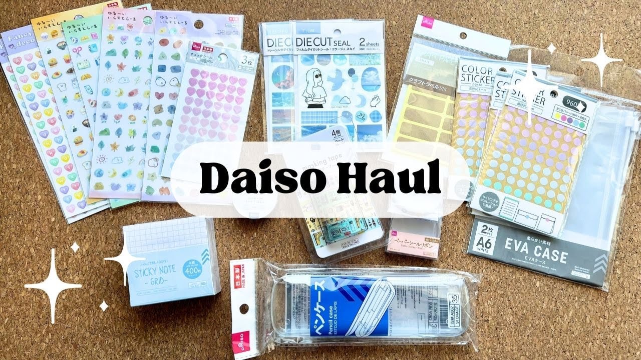Daiso Stationery Haul - YouTube