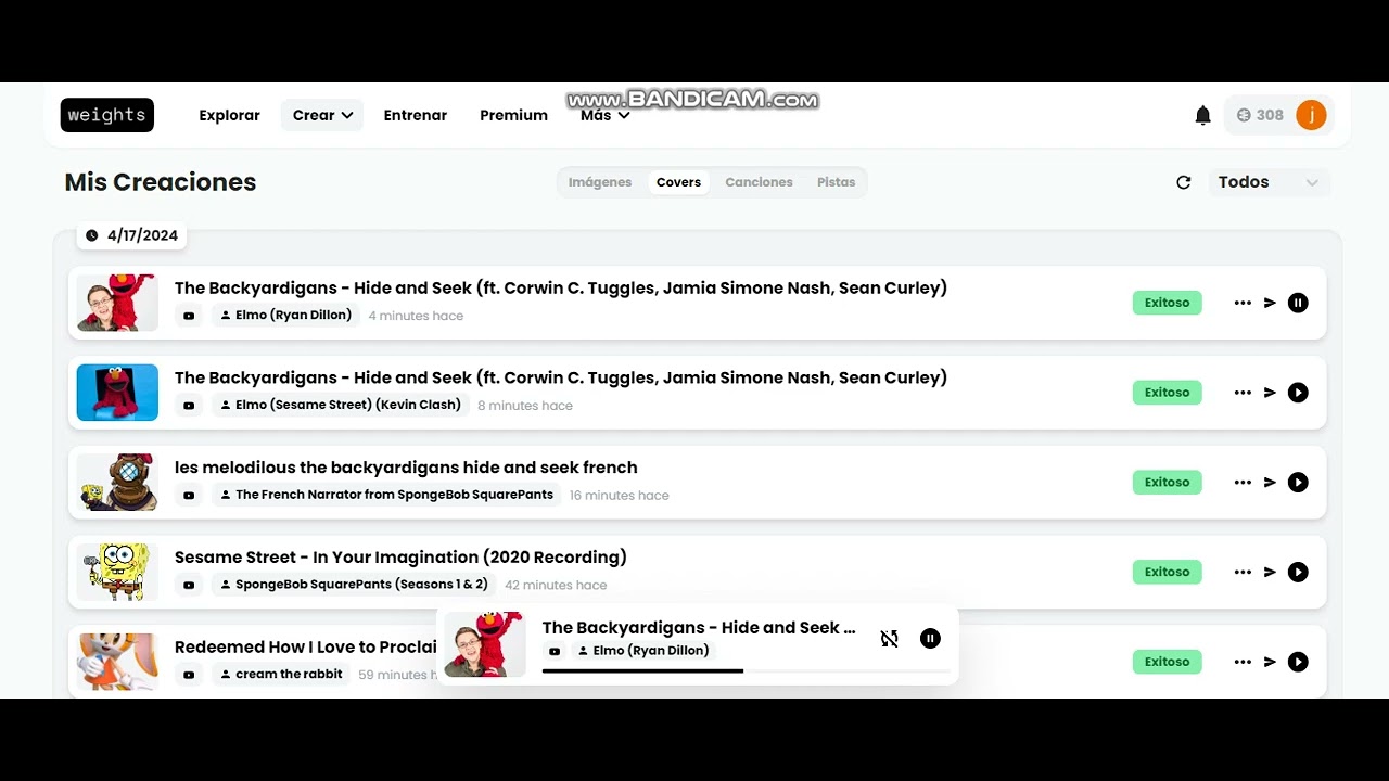 elmo sings hide and seek by the backyardigans AI Cover - YouTube