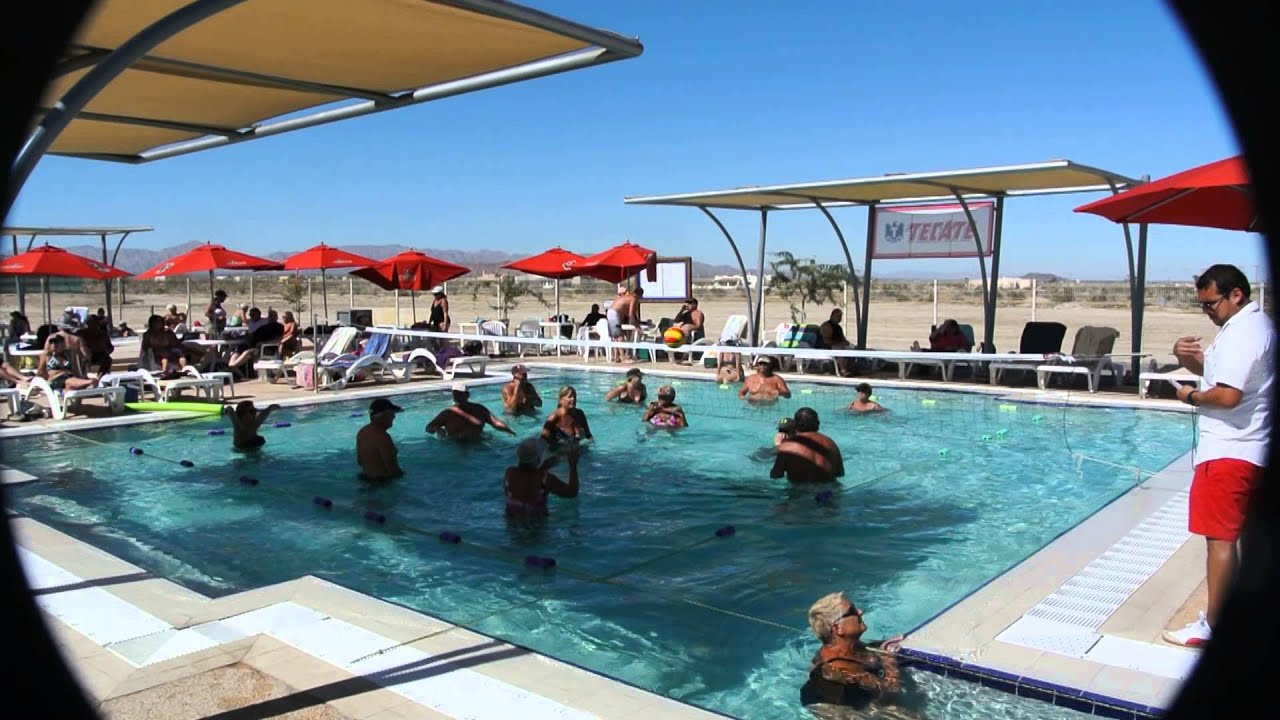 Water Volley Ball at The El Dorado Ranch pool, San Felipe baja Ca ...