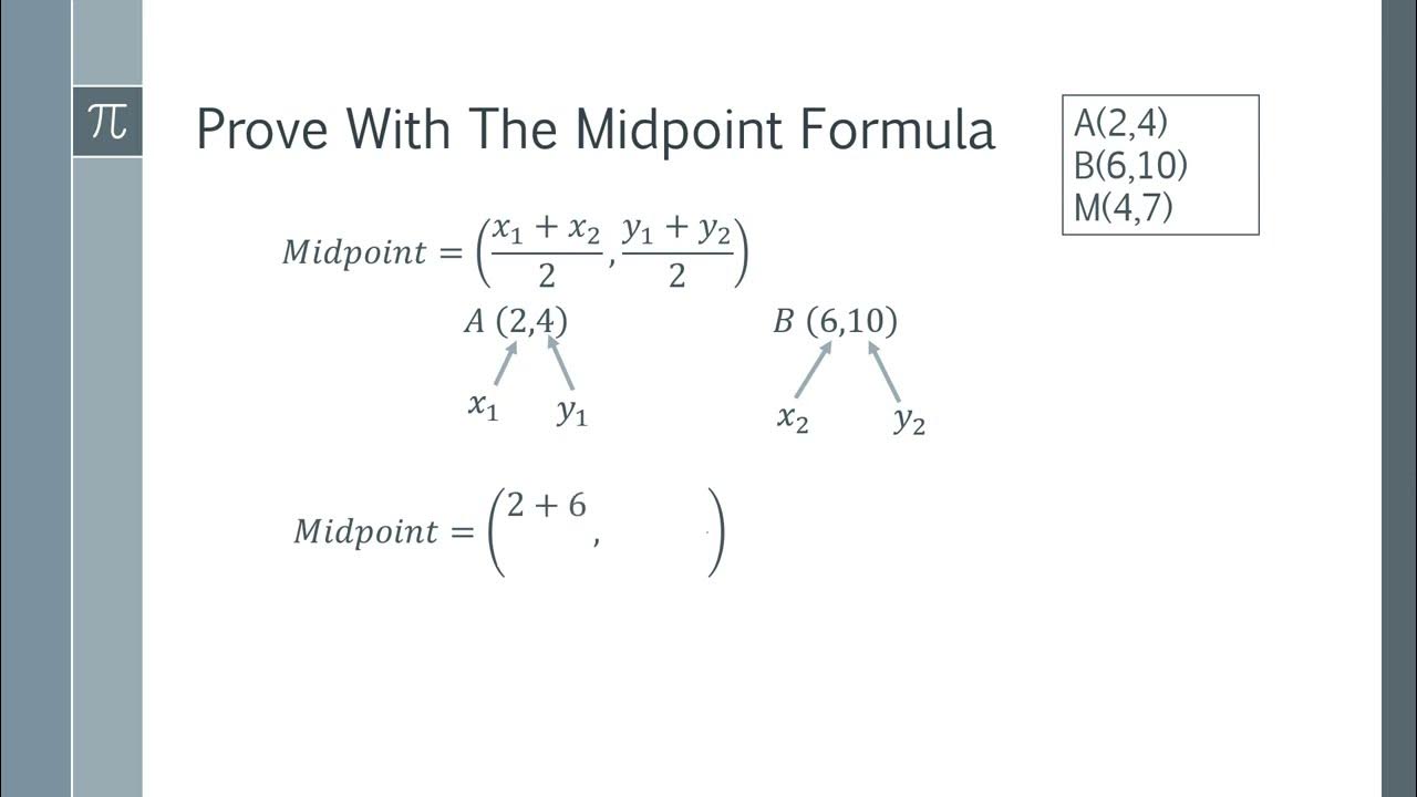How to Prove that a Point is The Midpoint of a Line - YouTube