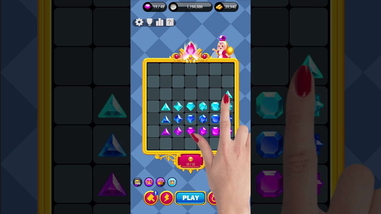 Jewels Princess! Collect various gems! - YouTube
