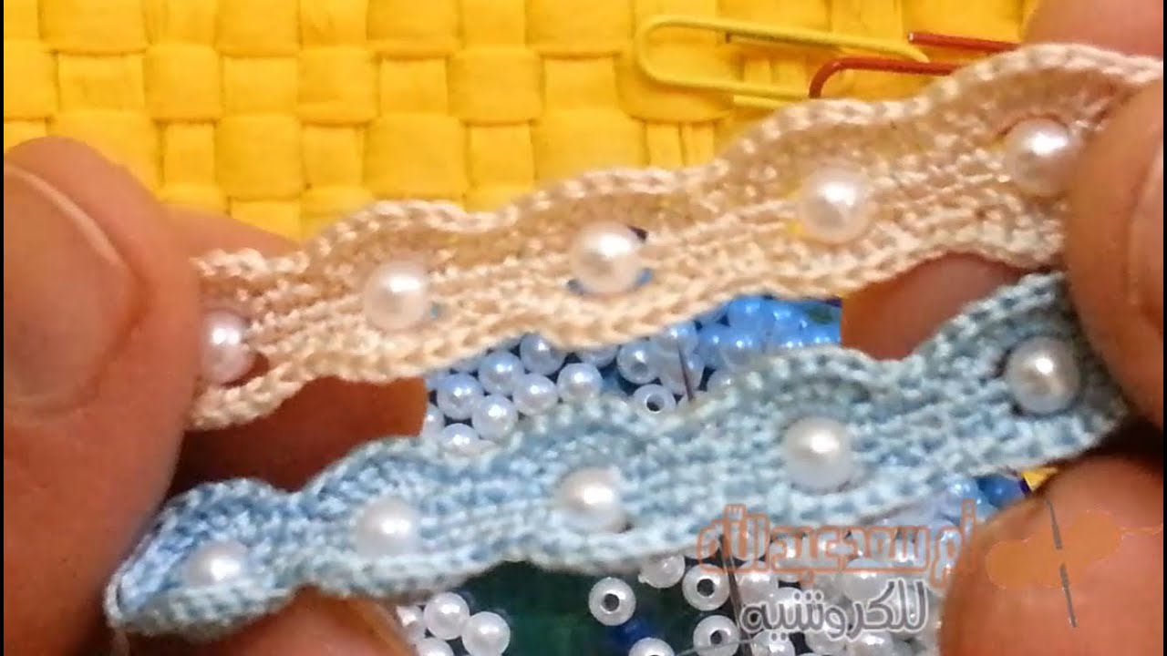 عمل زواقة خفيفة بالكروشي و العقيق / Randa / Crochet / مع أم سعد عبد ...