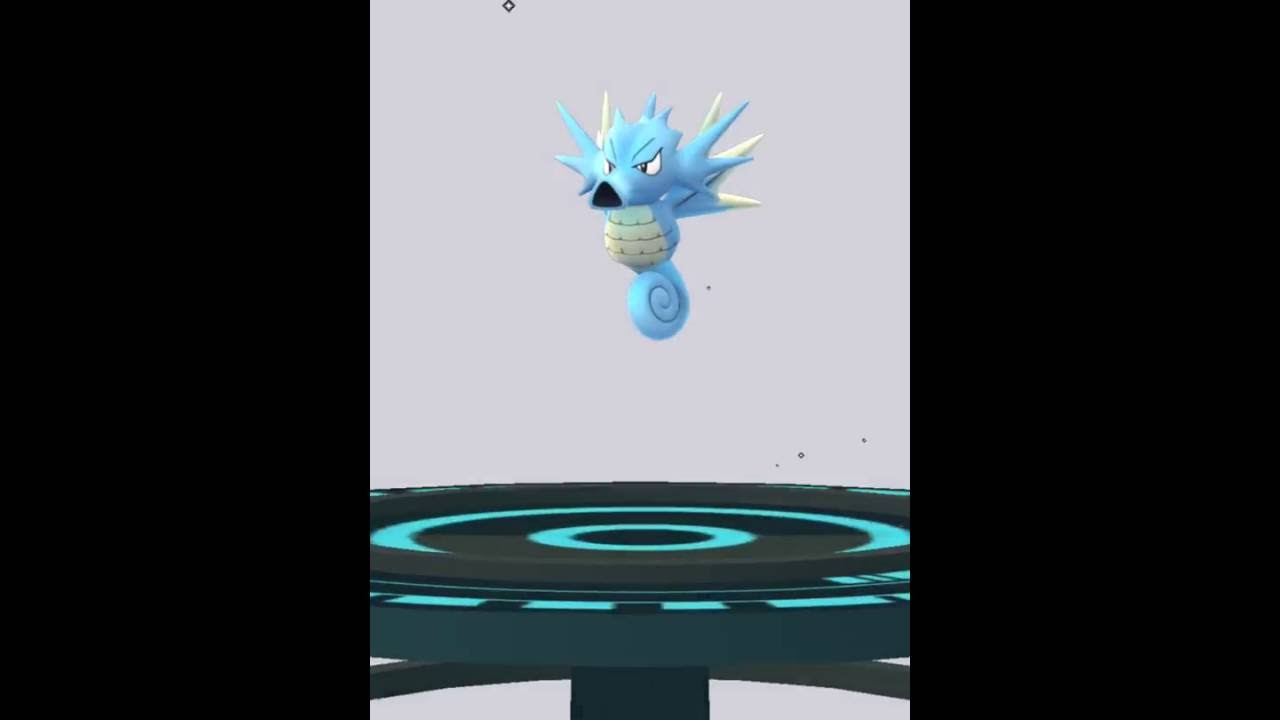 Pokemon GO: Horsea evolves into Seadra - YouTube