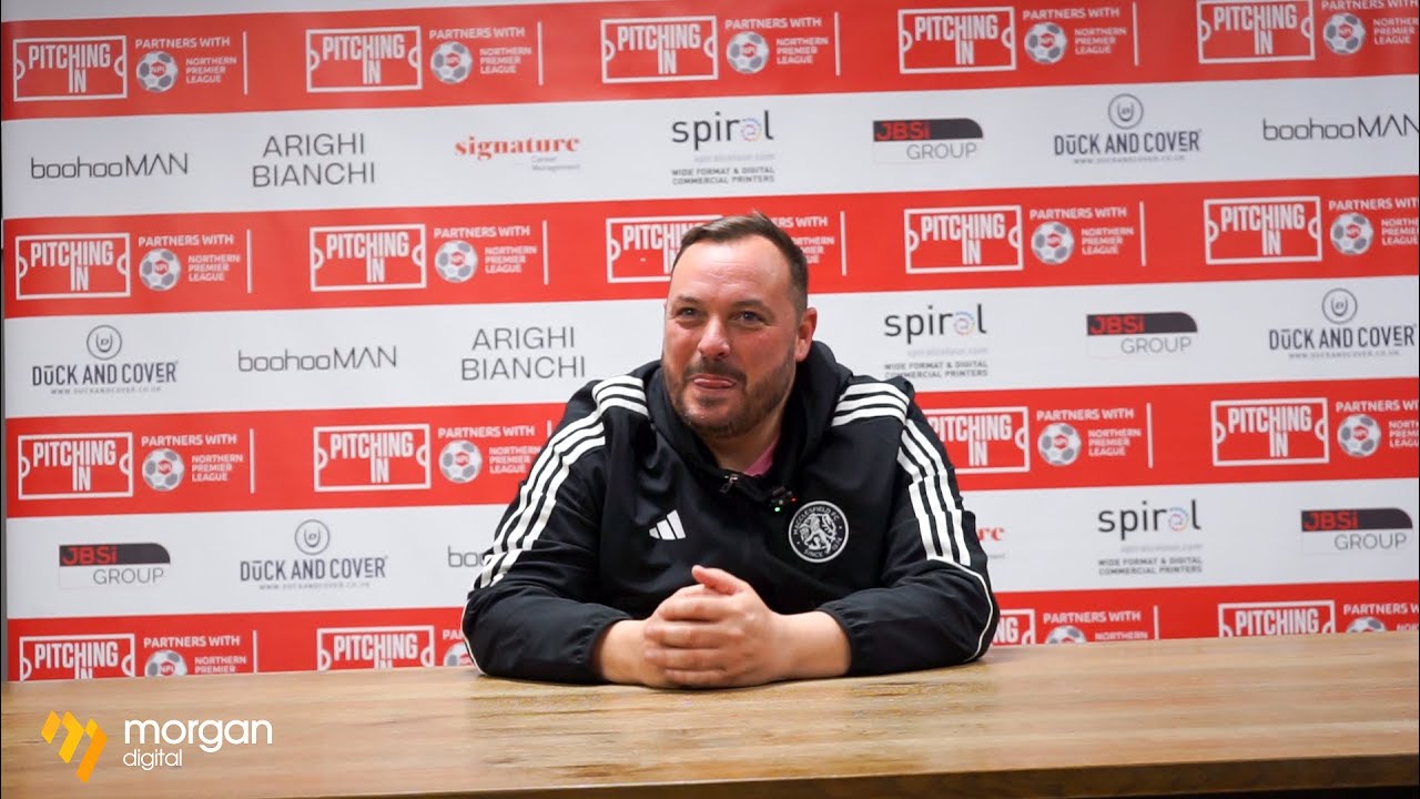 Michael Clegg after Worksop Town victory - YouTube