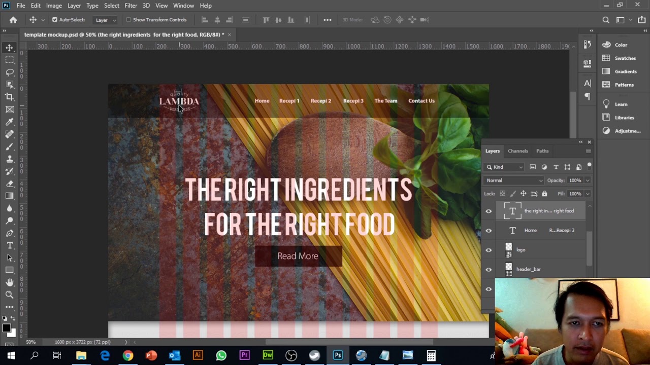 Creating Header Using Html And Css Part 1 Youtube 7766