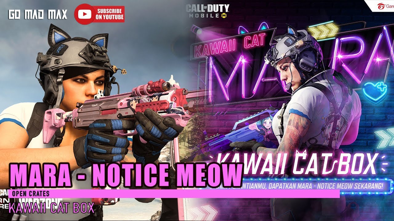 *NEW* MARA NOTICE MEOW in KAWAII CAT BOX CALL OF DUTY MOBILE - YouTube