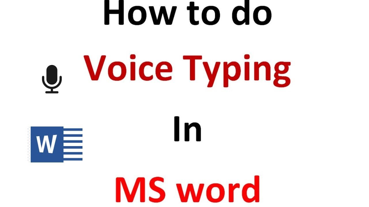 ms word voice command | voice typing kaise karte hain - YouTube