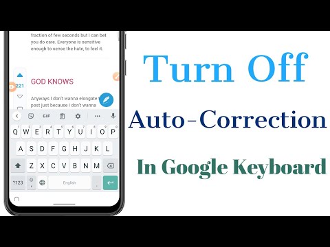 How To Turn Off Auto Correction On Android | Disable Auto Correction on ...