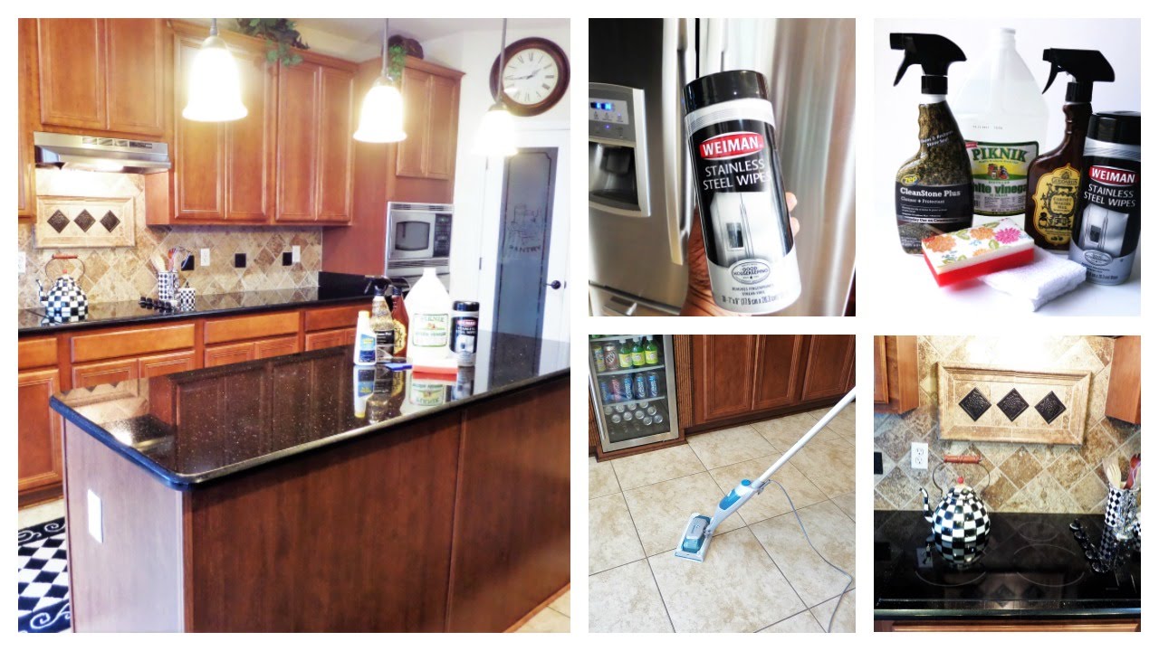 My Kitchen Cleaning Routine - YouTube