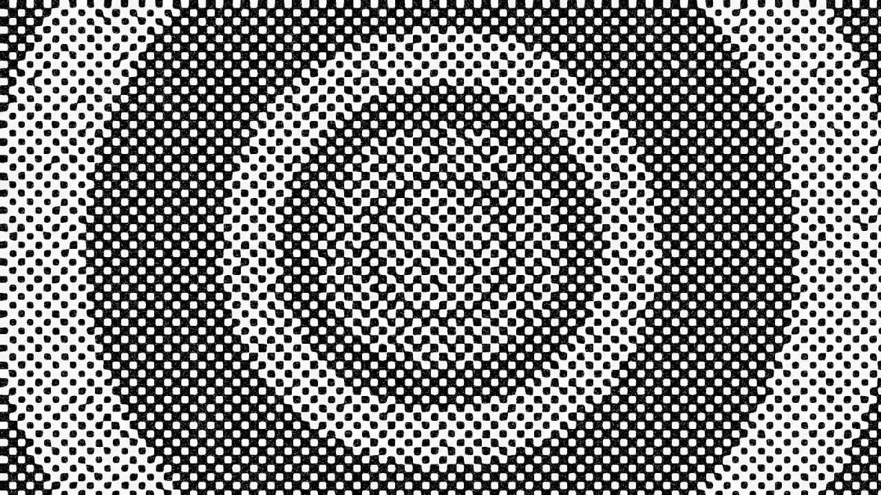 Halftone Pattern with Film Grain [No Audio] - YouTube