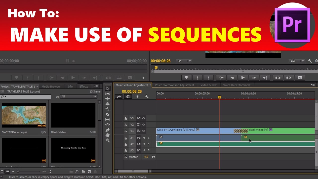 How To Create Work More Efficiently With Sequences In Premiere Pro How To Create Work More Efficiently With Sequences In Premiere Pro