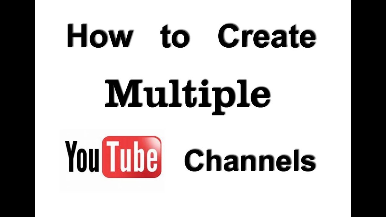 How to Create Multiple YouTube Channels 유튜브 채널 여러개 만드는 방법 - YouTube