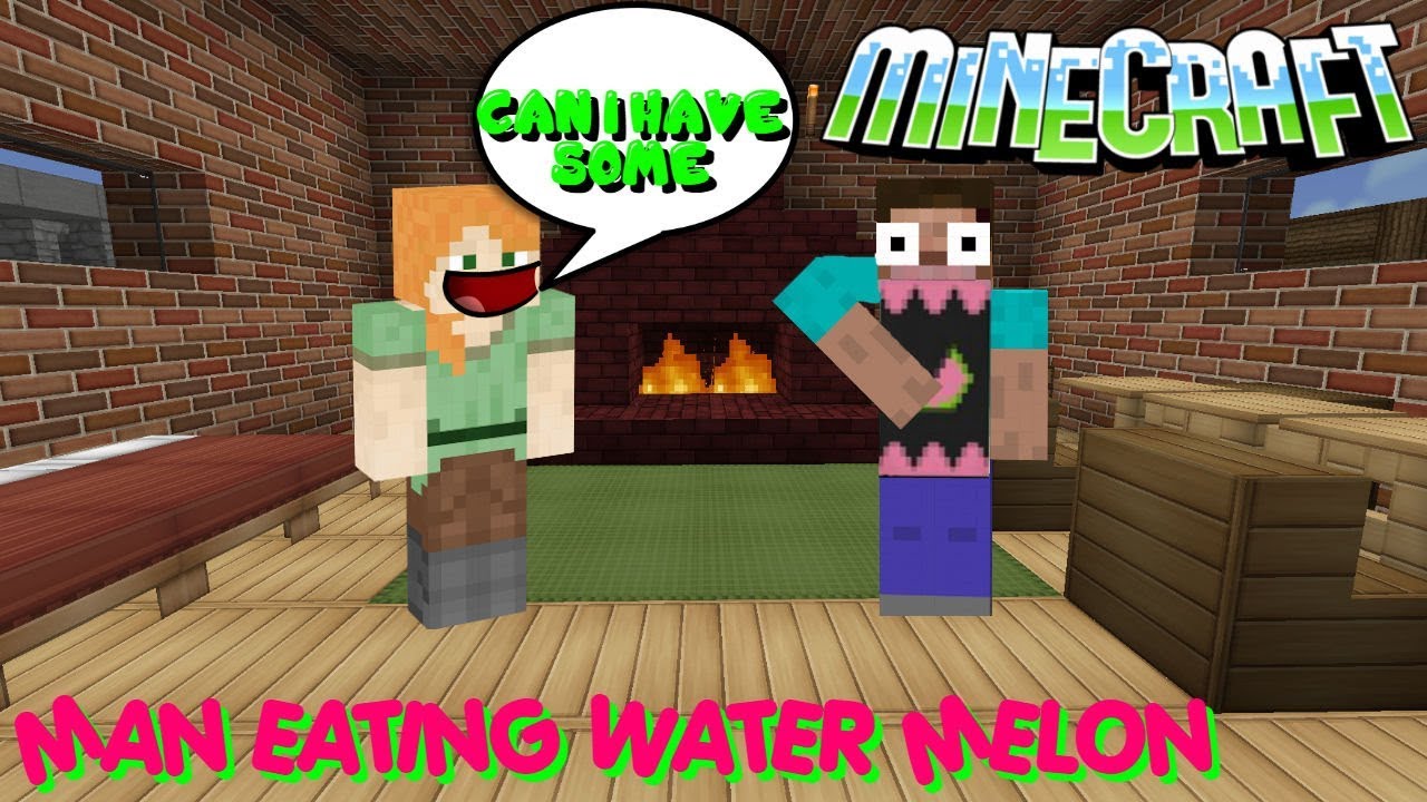 Man Eating Water Melon | Minecraft Banner Tutorials | TheFuriousKnight - YouTube
