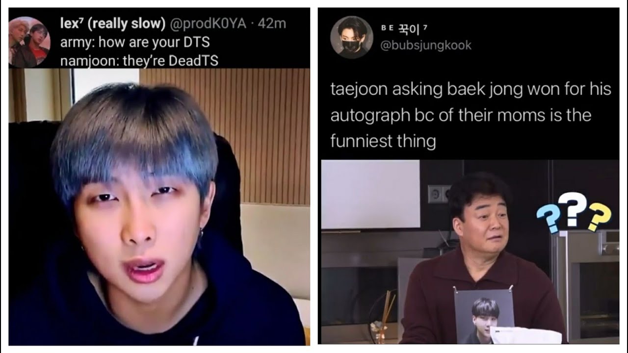 BTS meme tweets bc we stan Mr.Baek - YouTube