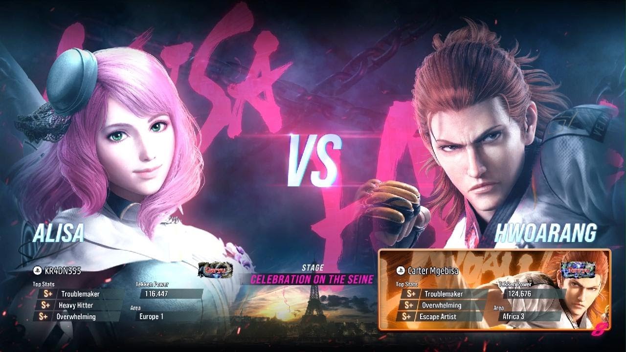 KR4DN355 (Alisa) Vs Carter Mgebisa (Hwoarang) Ranked Match - YouTube