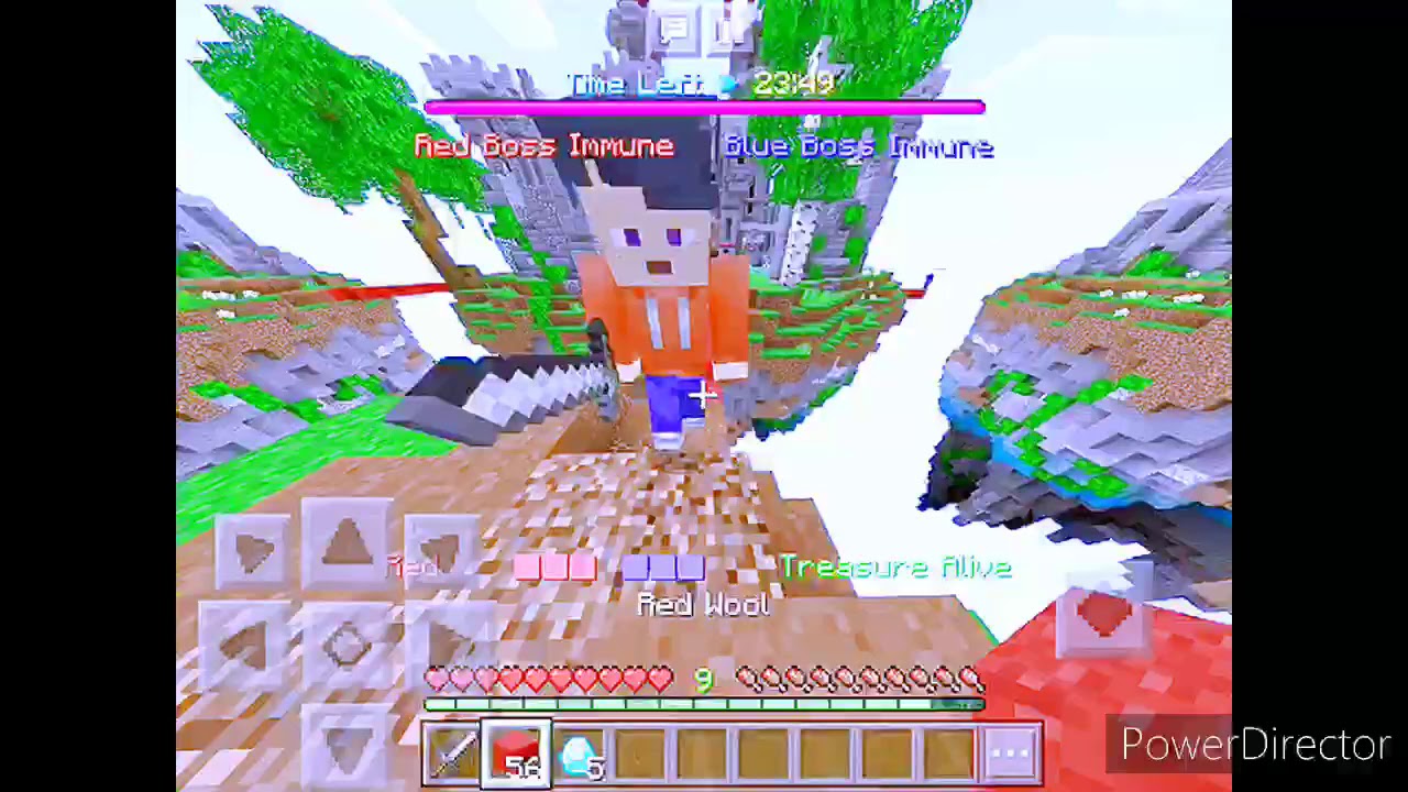 Playing minecraft treasure wars on The Hive Bedrock! - YouTube