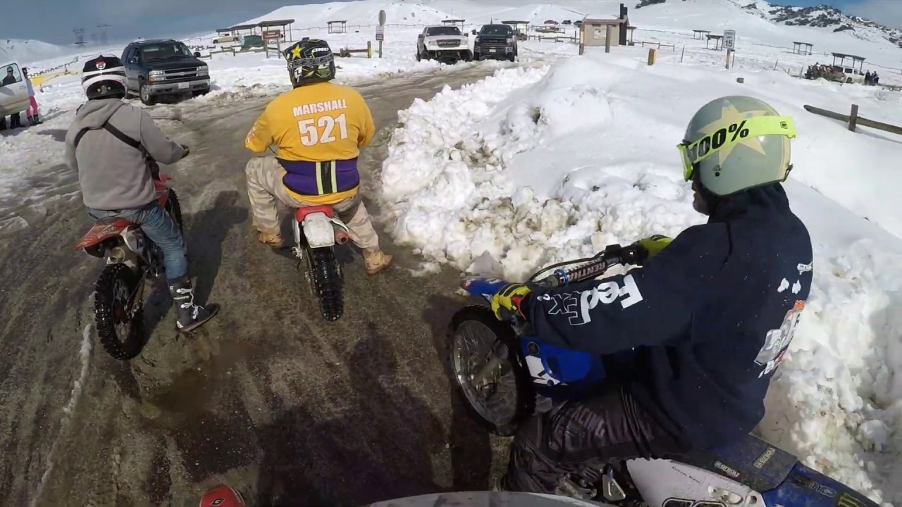 XR100 TTR125 Gorman Sno Moto - YouTube