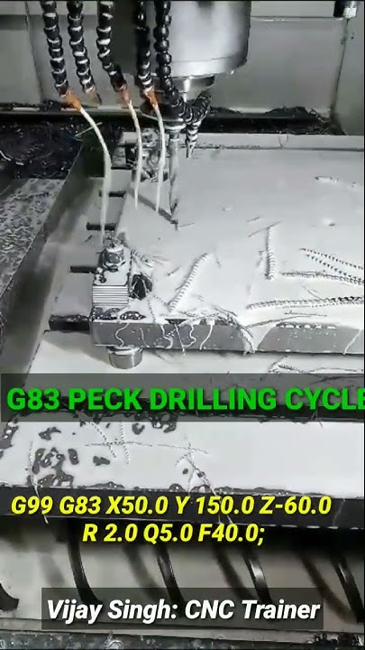 #G83 #PECK DRILLING CYCLE # DEEP HOLE DRILLING CYCLE #Vijay Singh:CNC ...