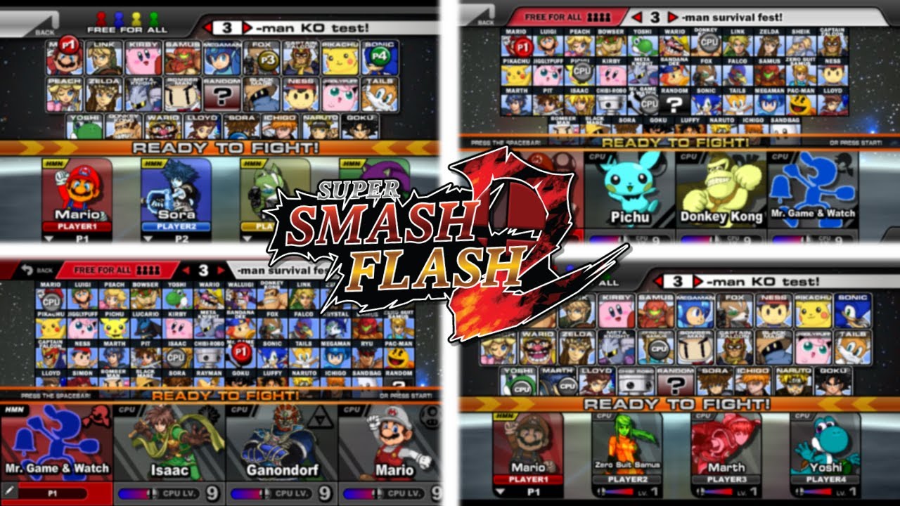 Evolution of Alternate Costumes | Super Smash Flash 2 - YouTube