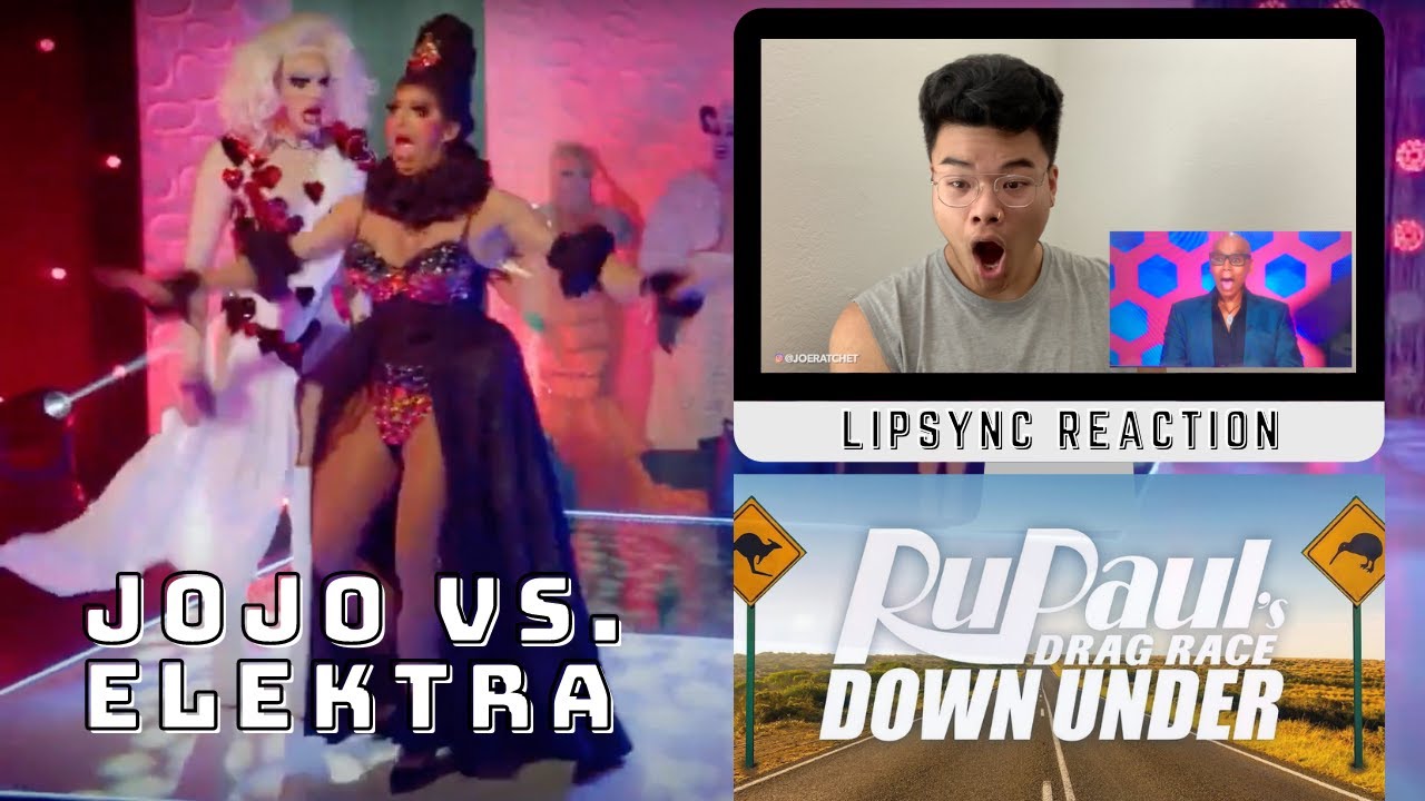 Jojo Zaho Vs. Elektra Shock (Lipsync Reaction) | Drag Race Down Under ...