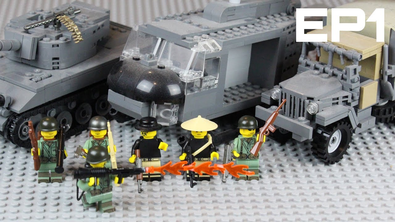 Lego Vietnam Gun Trucks