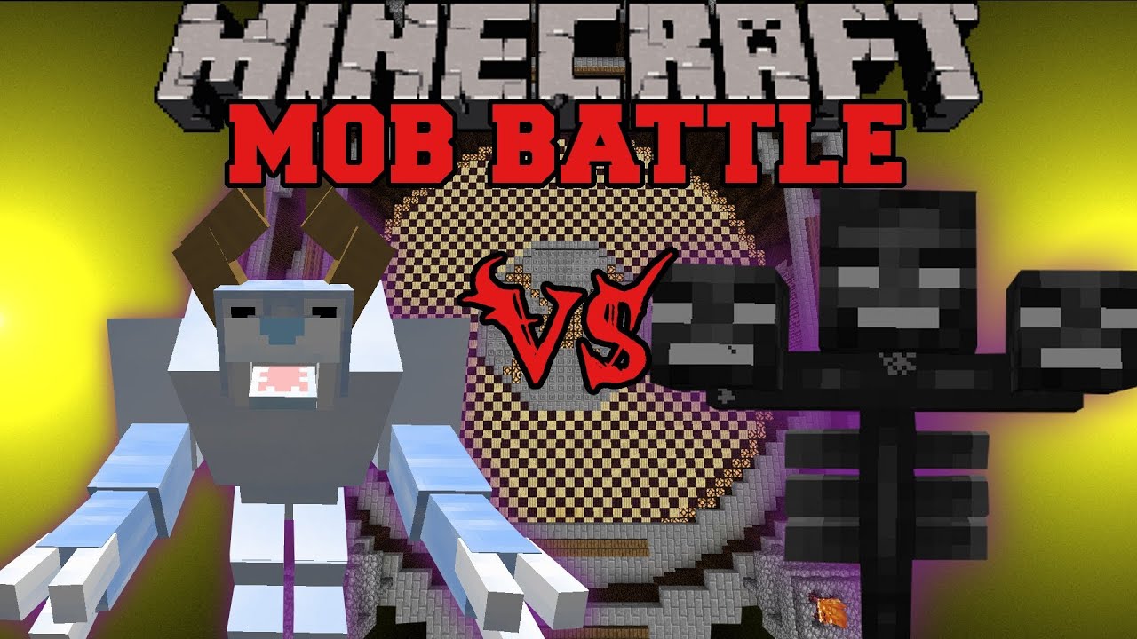 Wither Boss Vs. Snow Beast - Minecraft Mob Battles - Legendary Beasts ...