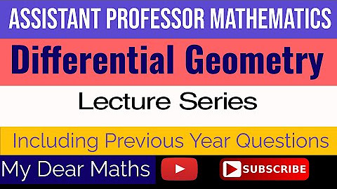 differential geometry lecture series - YouTube
