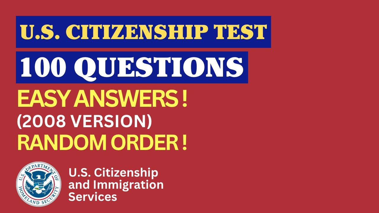 US Citizenship Exam Questions: Test Your Knowledge and Ace the Exam ...