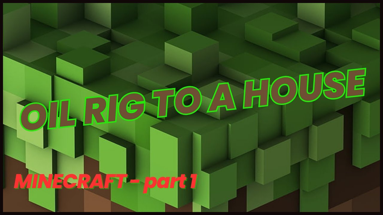 How to Convert an Oil Rig into a House in Minecraft - LIVE BUILD - YouTube